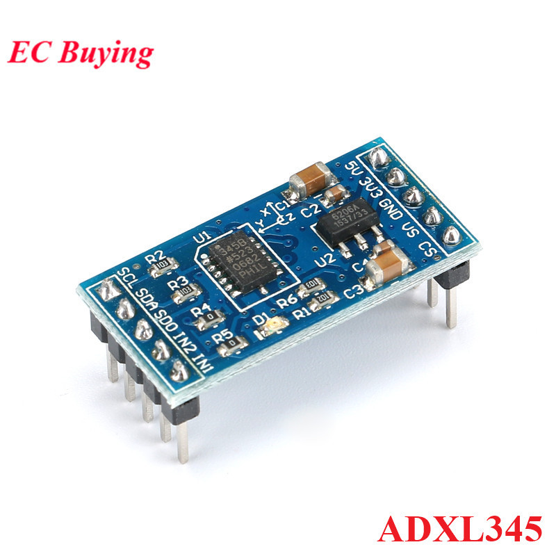 Adxl345 Cảm Biến Nghiêng Kỹ Thuật Số Tăng Tốc Mô Đun Đầu Ra IIC I2C / SPI Tiêu Thụ Điện Năng ...