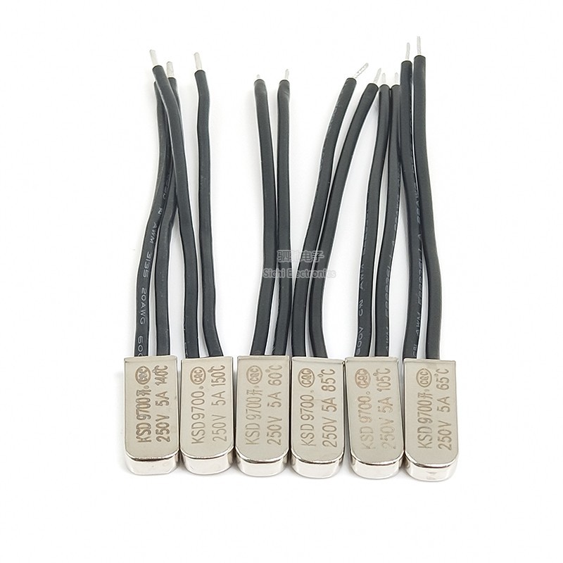 Bộ điều khiển nhiệt độ / công tắc nhiệt độ kim loại KSD9700 5A thường mở / thường đóng 40 độ-150 ...