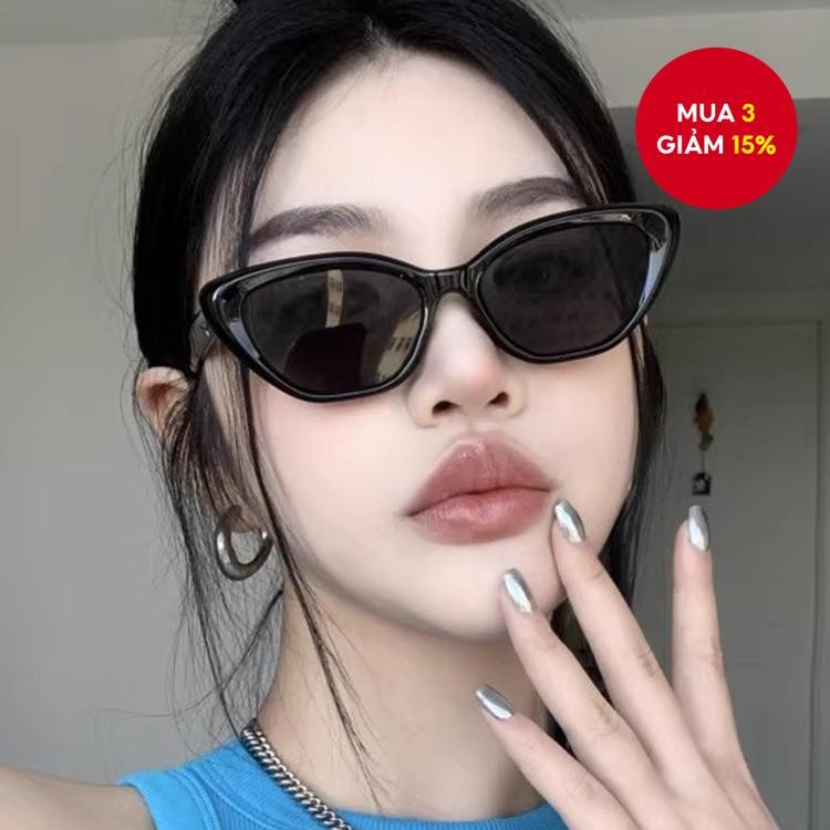 Kính Mát Thời Trang Hip-hop Sắc Thái Tam Giác Retro Kính Mát Mắt Mèo ...