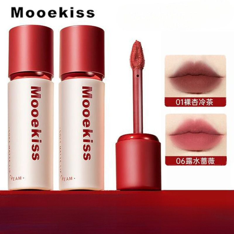 Mooekiss Lip Cream Matte Non-Stick Cup Nhung Mềm Mờ Giá Rẻ Sinh Viên ...