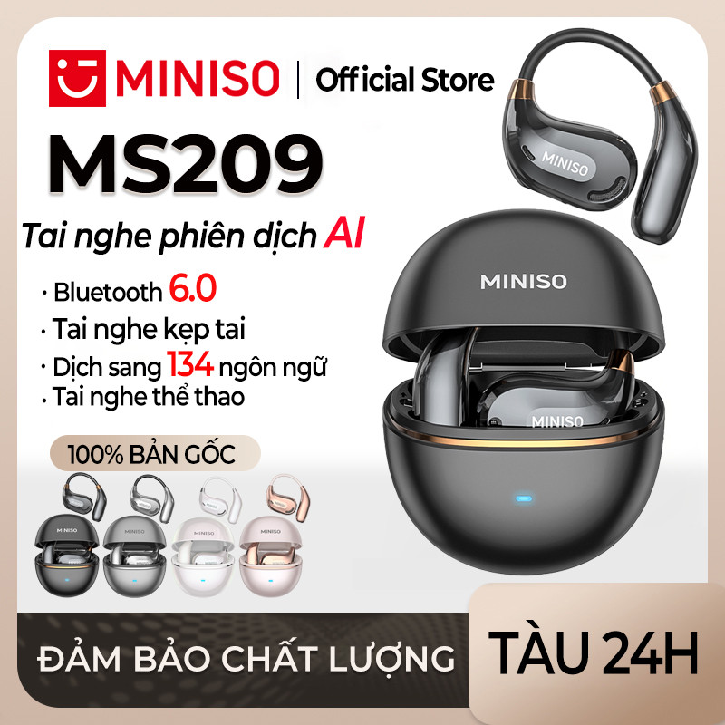 MINISO MS209 Tai Nghe Phiên Dịch AI Tai nghe không dây Bluetooth 6.0 ...