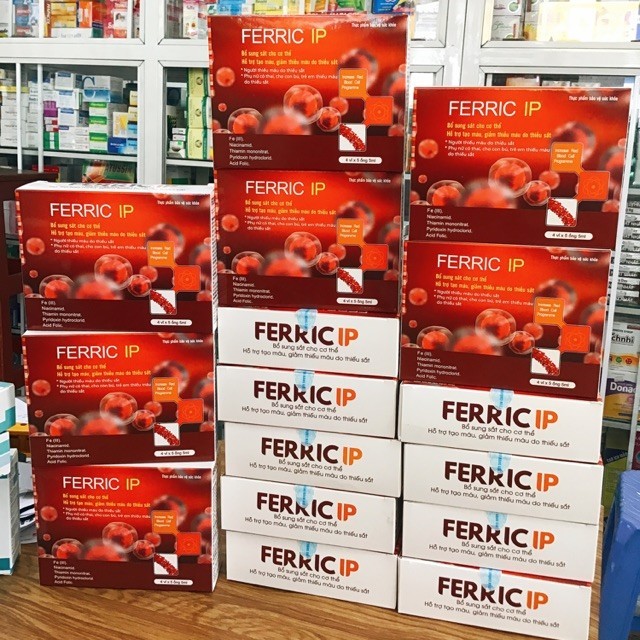 FERRIC IP 50mg – giảm nguy cơ thiếu máu do thiếu sắt (hộp 20 ống ...
