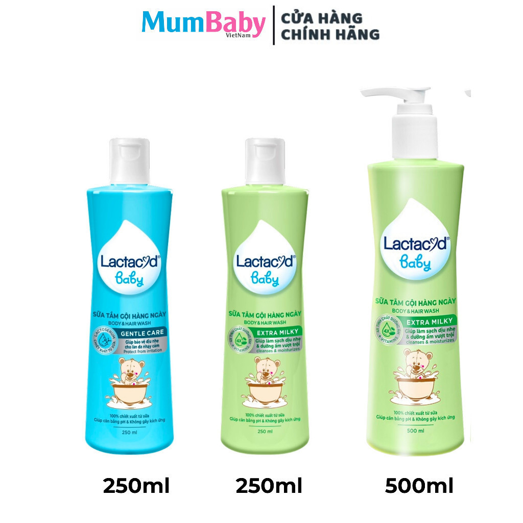 Sữa tắm gội Lactacyd Baby Extra Milky/ BB 250ml/500ml | Shopee Việt Nam
