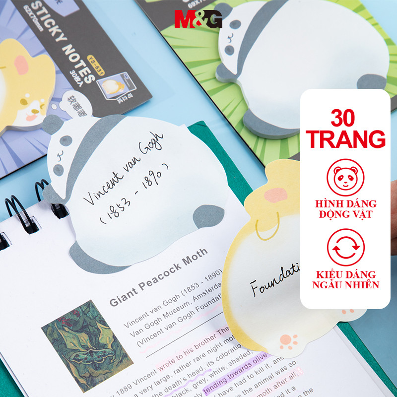 M&G Sticky Note 30 Trang Màu Sắc Ngẫu Nhiên Dày Đồ Dùng Học Tập Mô Hình ...