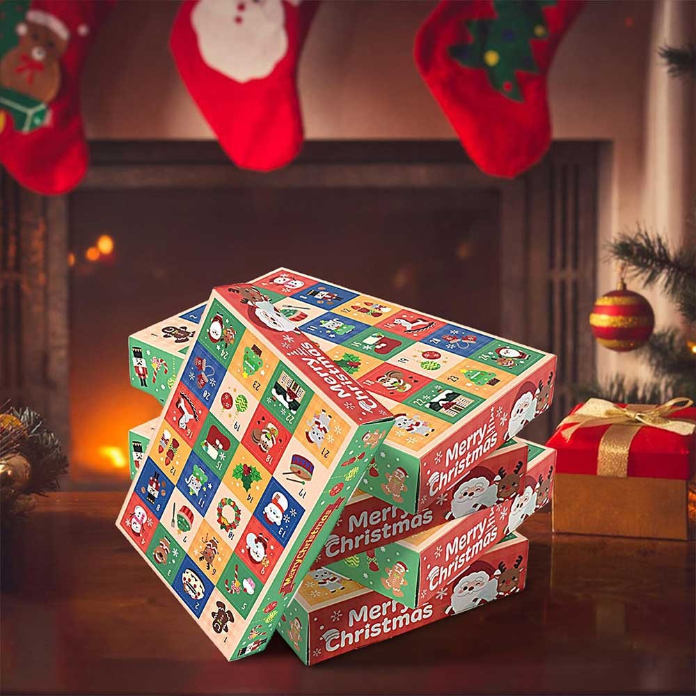 Empty Advent Countdown Calendar 5X Empty Advent Countdown Fillable ...