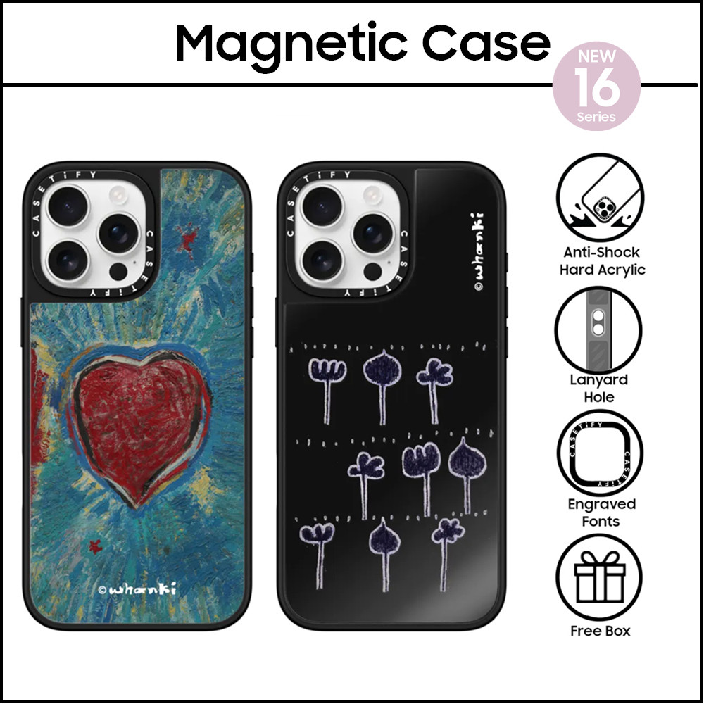 Casetify Whanki Bảo tàng Trái Tim Nhựa Cứng Acrylic Gương Dành Cho iPhone 16 11 12 13 14 15 Plus ...