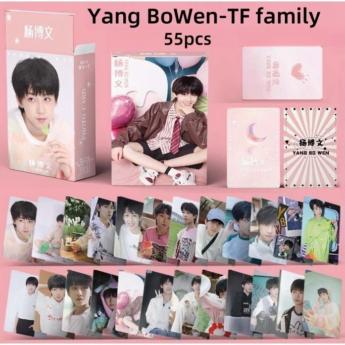 50-55pcs TF Family 4th generation Hologram Laser Lomo Cards ‌Aiden Zuo QiHan Chen JunMing ...