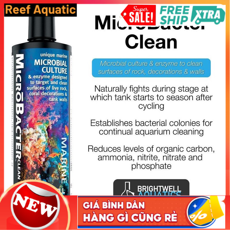 VI SINH MICROBACTER CLEAN – BRIGHTWELL AQUATICS | Shopee Việt Nam