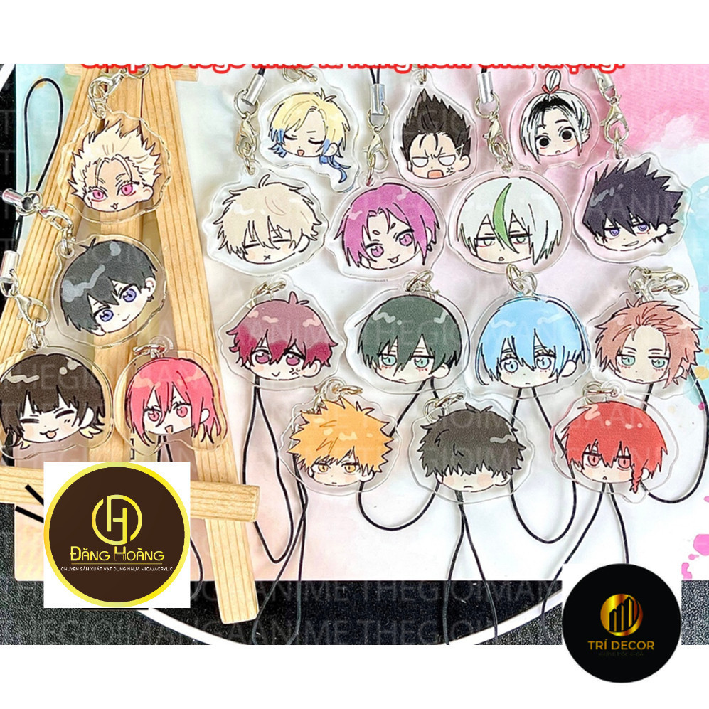 ( BIỂU CẢM ) Dây treo điện thoại BLUE LOCK mica acrylic móc khóa anime ...
