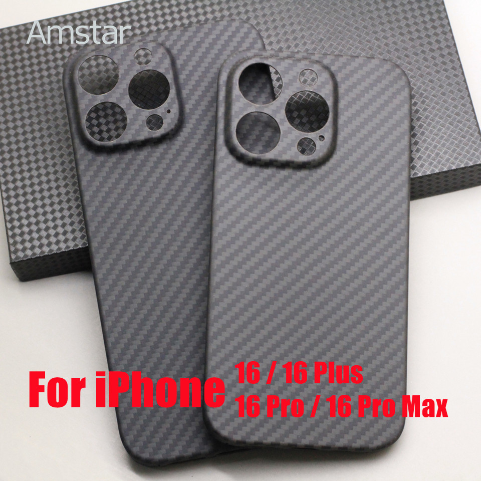 Ốp Điện Thoại Bằng Sợi Carbon Thật Amstar Cho iPhone 16 Pro Max / 16 ...