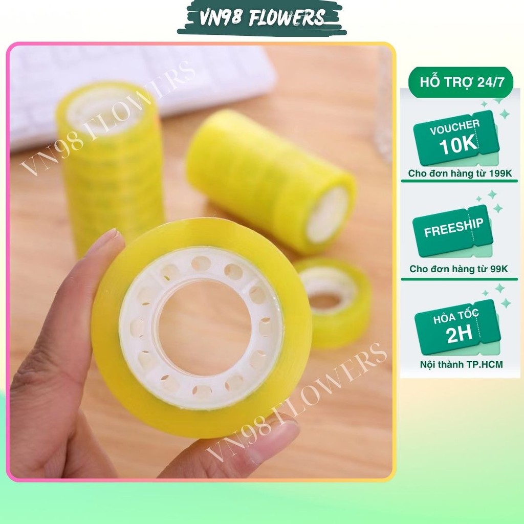 Băng Keo Trong Nhỏ 1 Cuộn, Băng Keo Trong Suốt - VN98 Flowers | Shopee ...