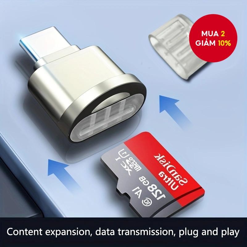 Đầu đọc thẻ nhớ USB C Micro SD Type C Bộ đọc thẻ nhớ TF có máy tính xách tay | Shopee Việt Nam