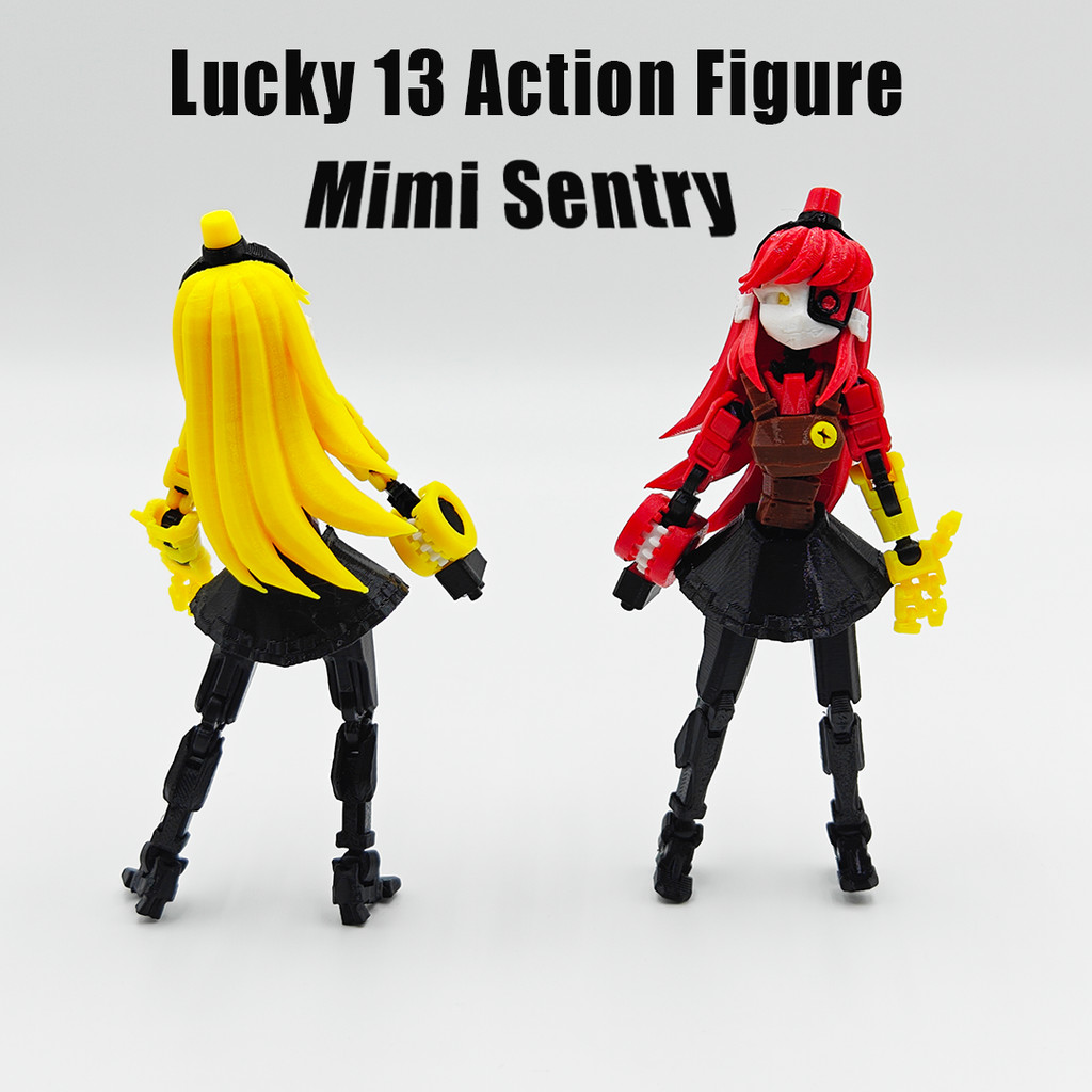 TF2 Mimi Sentry 3D in hình giả may mắn 13 nhân vật hành động, quà tặng ...