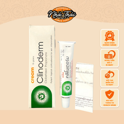 [CHÍNH HÃNG] Kem bôi vảy n.ến, khô da Clinoderm Thái Lan tuýp 15g ...