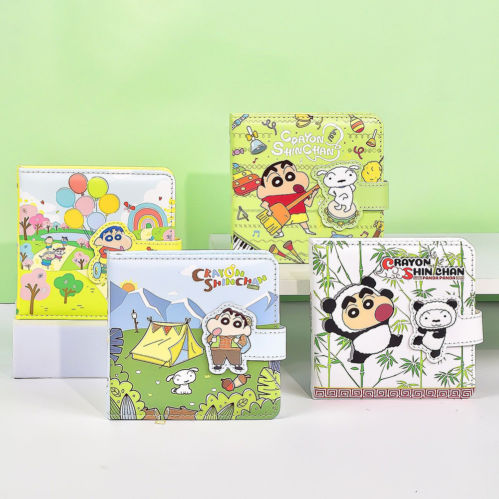 Giá trị cao Crayon Shin-chan Panda Khóa từ tính Sổ tay Sinh viên DIY Sổ ...