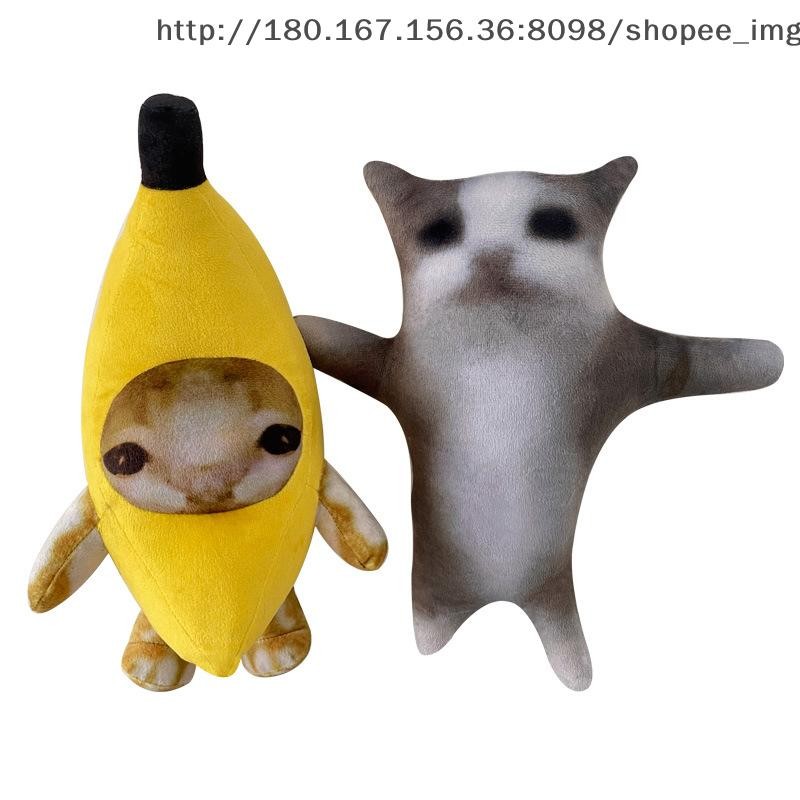 Banana Cat Happy Cat Đồ chơi sang trọng Đồ chơi búp bê mèo chuối Búp bê ...