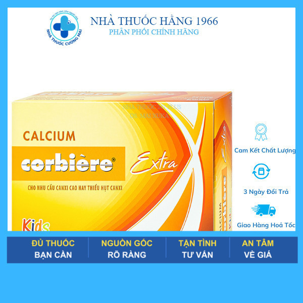 Calcium Corbiere Kids Extra Sanofi bổ sung canxi cho trẻ em (3 vỉ x 10 ống x 5ml) | Shopee Việt Nam