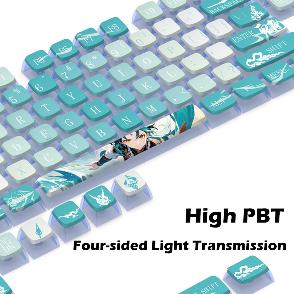Genshin Impact Xiao Pudding Keycap Truyền ánh sáng bốn mặt SAX Profile ...