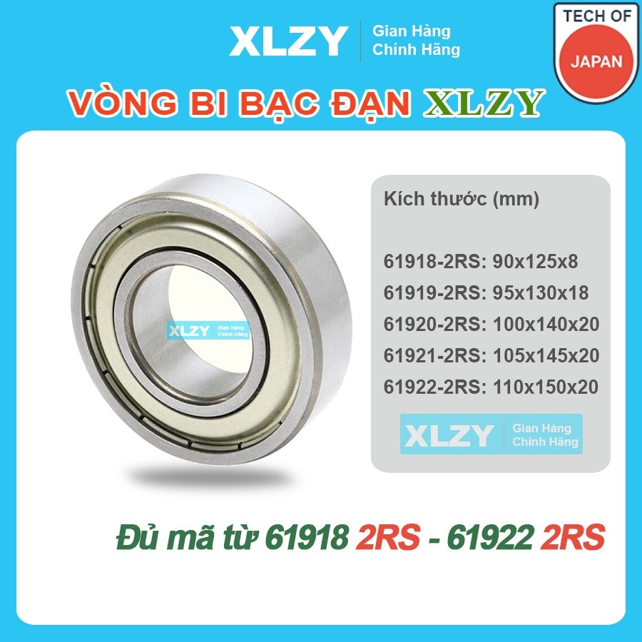 Vòng bi bạc đạn 61918 61919 61920 61921 61922 - vòng bi thép xlzy - vongbibacdanxlzy | Shopee ...