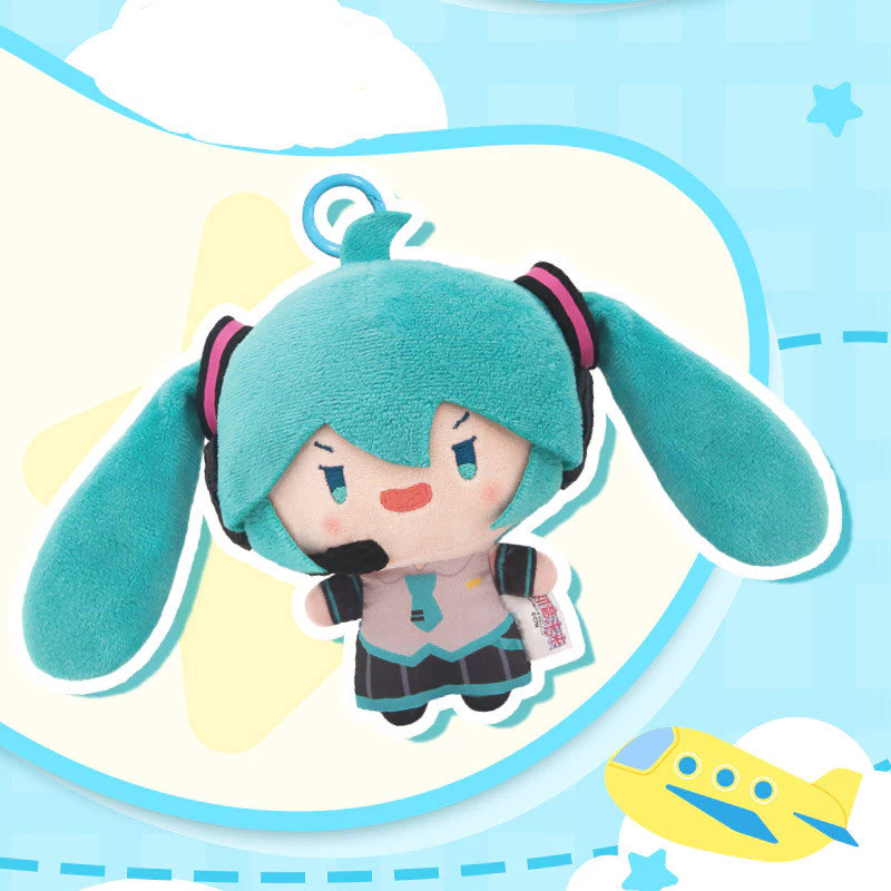 Hatsune Miku ponytail Swing Plush búp bê xung quanh mặt dây chuyền fufu ...