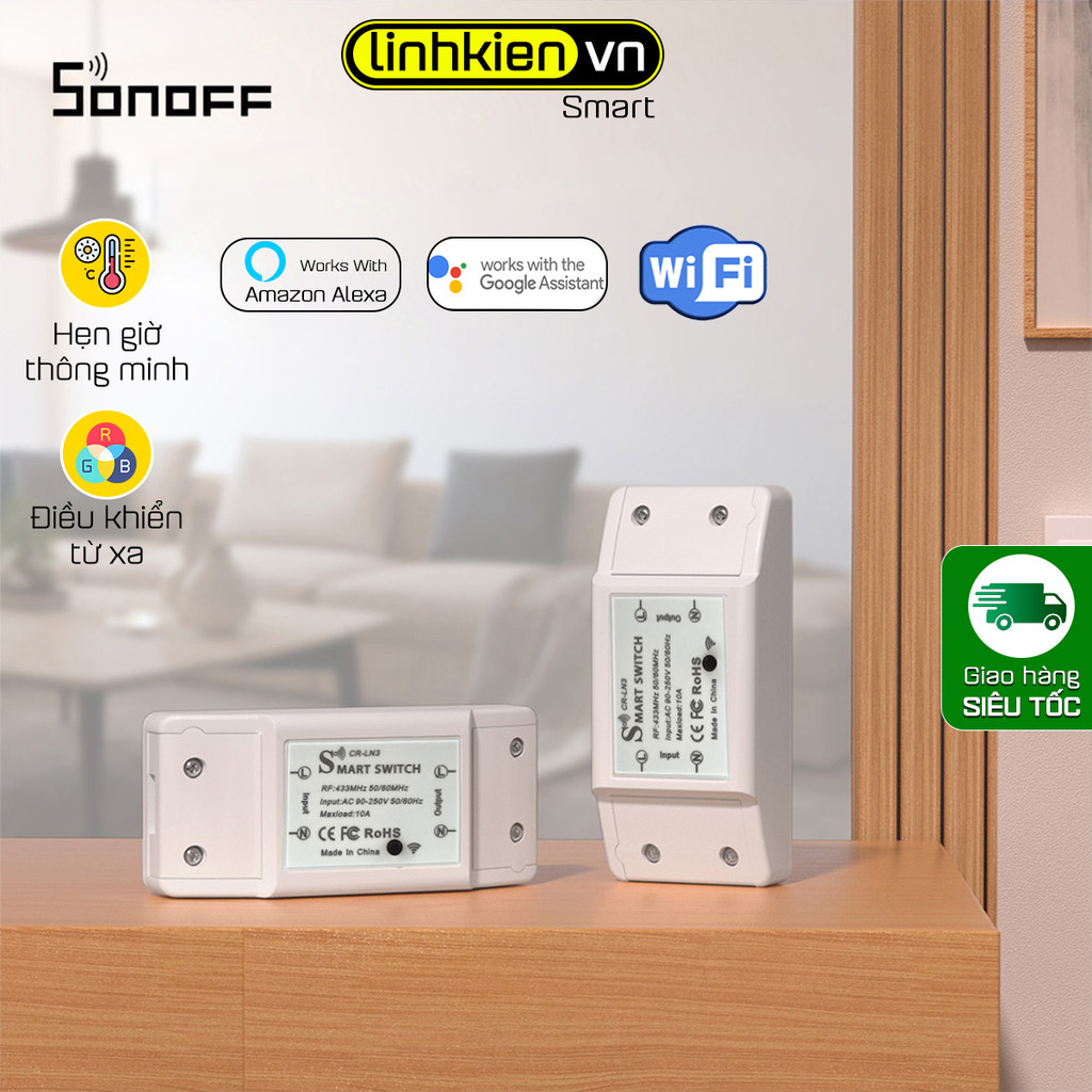 Công tắc thông minh Wifi Tuya Sonoff Điều Khiển Từ Xa Thông Minh bằng ...