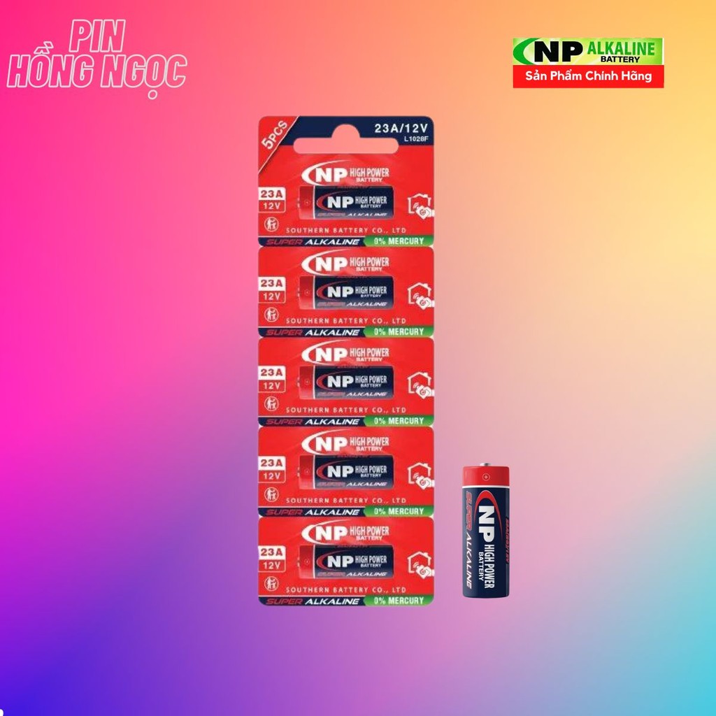 Vỉ 5 Viên Pin A23 , A27 12V NP Super Alkaline - Hàng chính hãng | Shopee Việt Nam