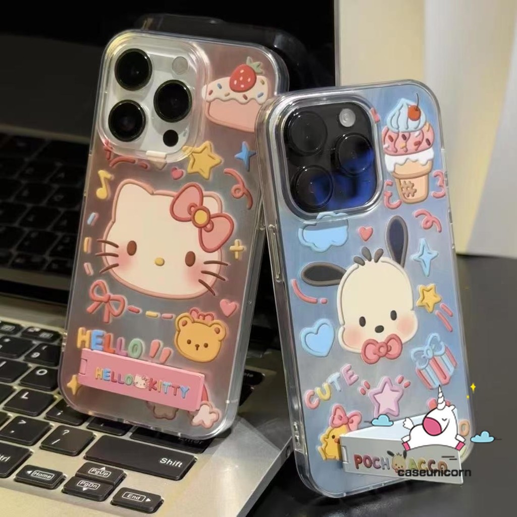 Ốp lưng hình Doodle màu dễ thương hợp thời trang Hello Kitty Pochacco ...
