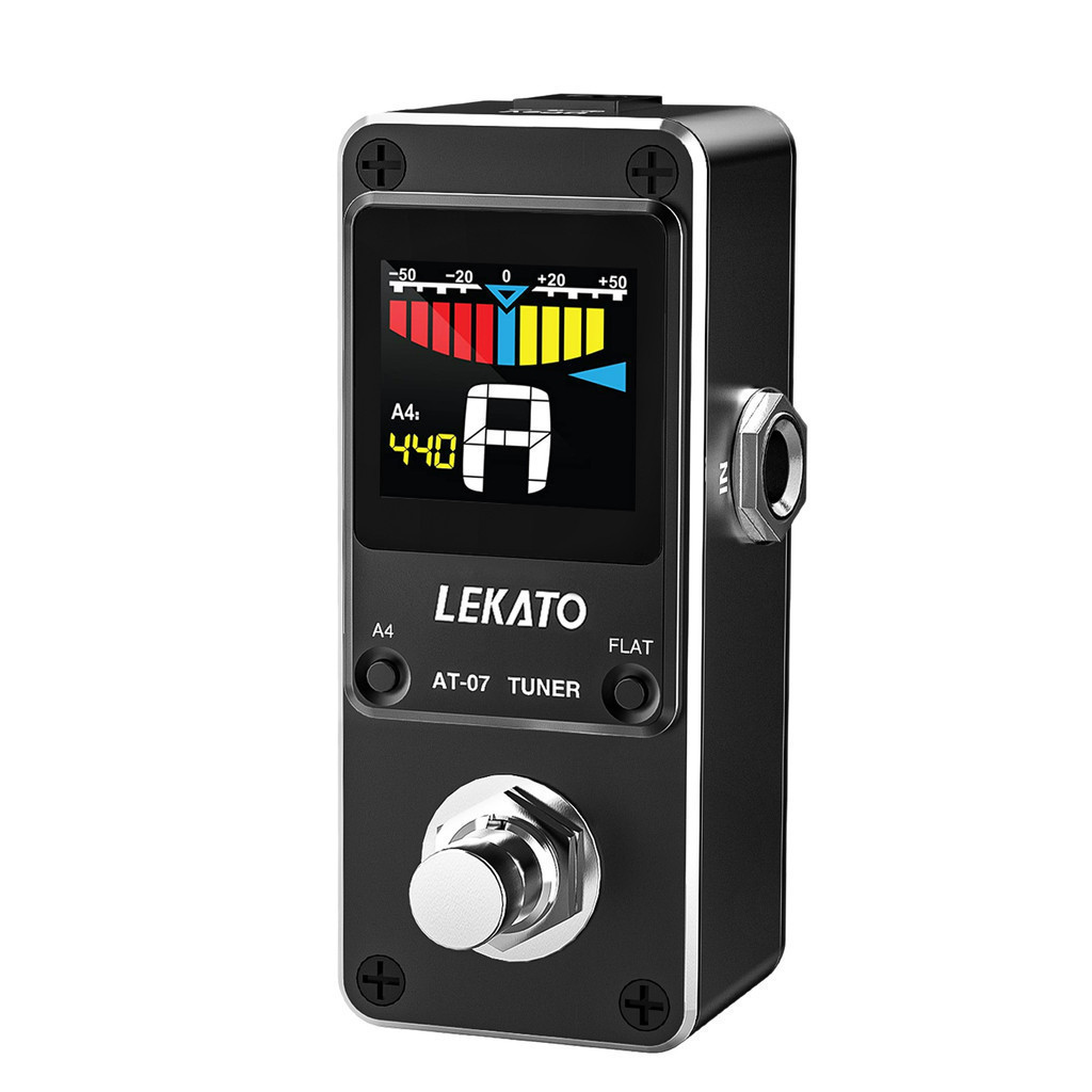 LEKATO AT-07 Guitar Tuner Pedal Dual Channels True Bypass Chromatic ...