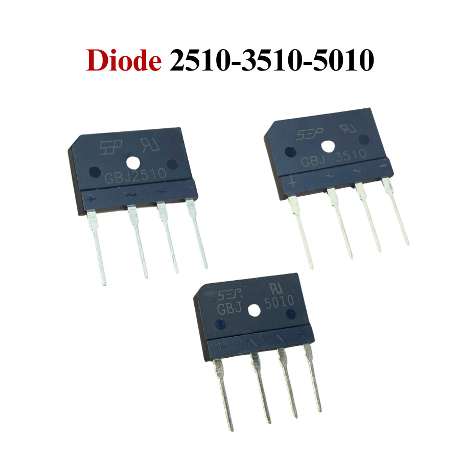 Diode Cầu Dẹp GBJ 2510 3510 5010 25A 35A 50A 1000V Mới - linh kiện điện tử QUỲNH DIỄN | Shopee ...