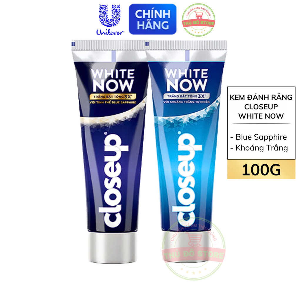 Kem Đánh Răng Closeup White Now Trắng Tức Thì Bật Tông 3X - Tuýp 100G ...