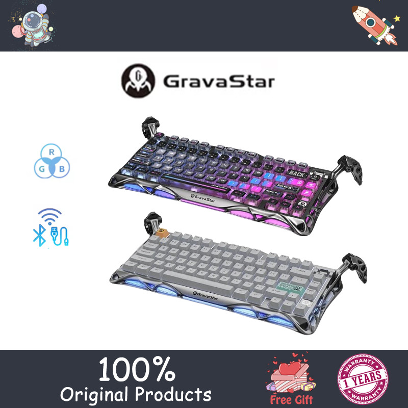 Bàn phím cơ chơi game ba chế độ hợp kim nhôm Gravastar K1Pro | Shopee Việt Nam