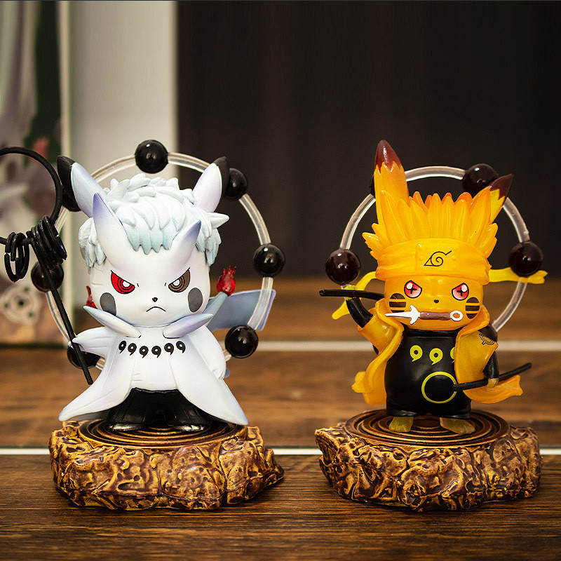 Naruto GK Pikachu COS Liudao Naruto Sasuke với mô hình hình Tokubara ...