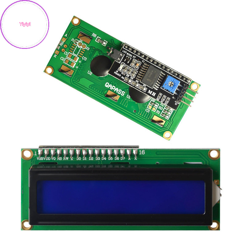 Yiyi 1 Màn Hình Xanh / Vàng Xanh 16x2 Nhân Vật Màn Hình LCD IIC Giao ...