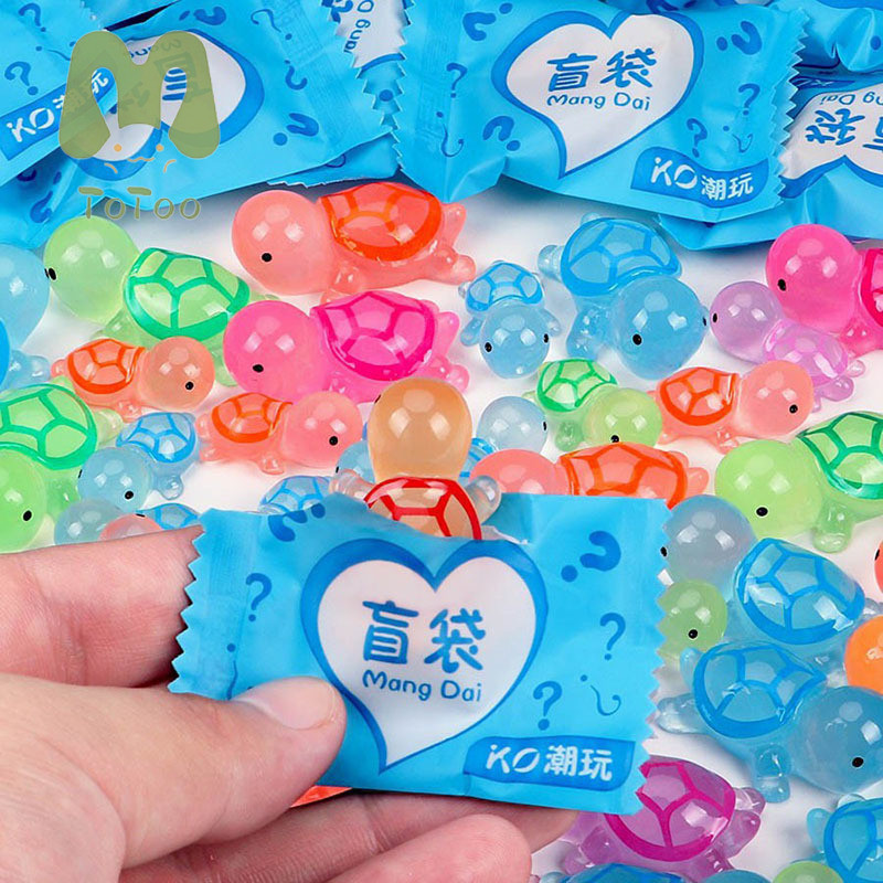 ToToo 50pcs Túi mù rùa phát sáng Mini Đồ trang trí động vật nhỏ Đồ chơi ...