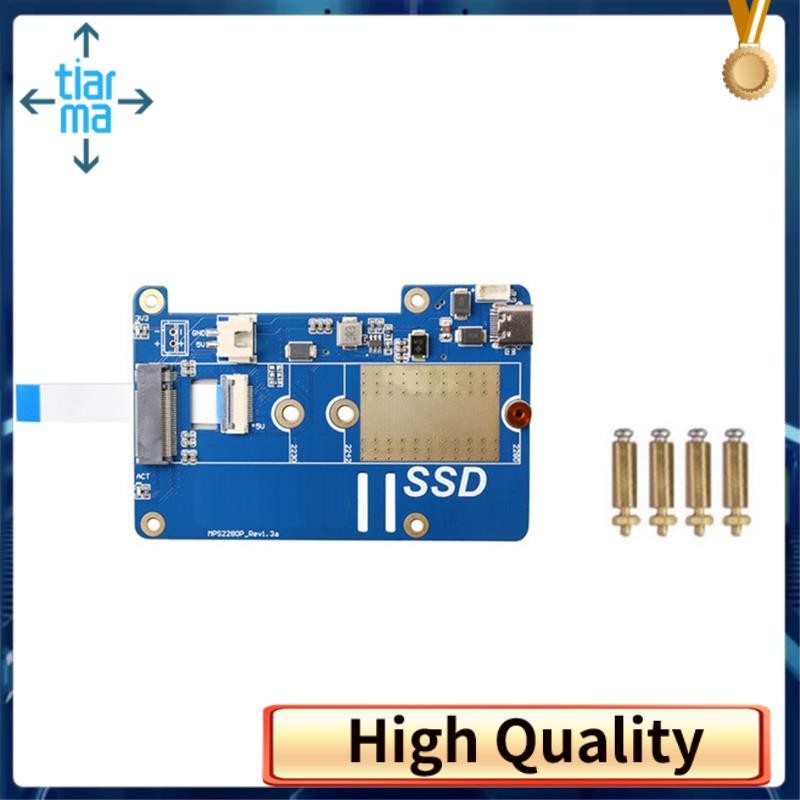 Mps2280p PCIE M.2 NVME SSD HAT cho Raspberry Pi 5 Hỗ trợ 2280 2230 2242 ...