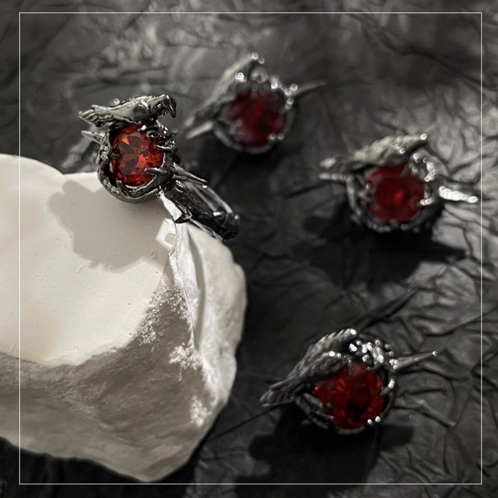 Trò chơi Anime Love and Deepspace Ring Sylvus Mr. Q Crow Ấn Tượng Y2k ...