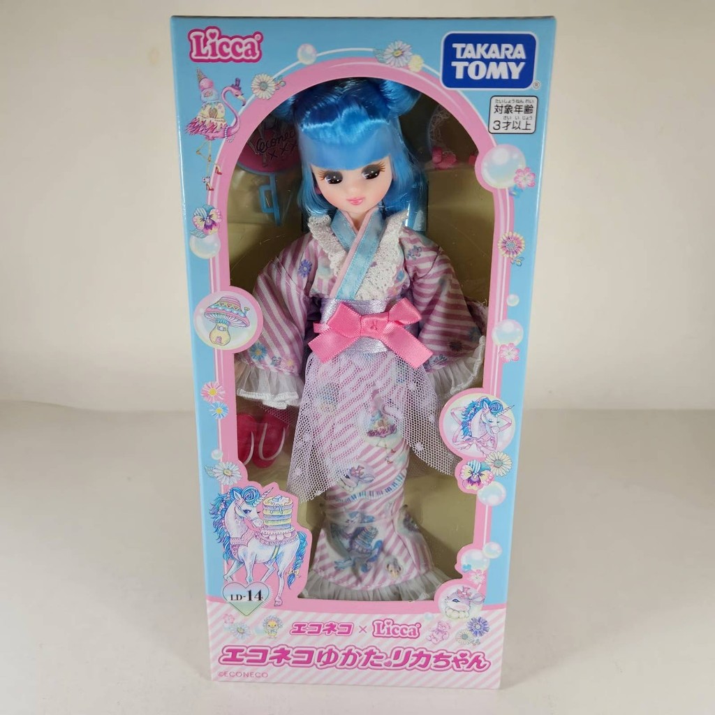 Đồ chơi búp bê đáng yêu LD-14 Licca-chan Doll Eco Cat Yukata Rika-chan ...