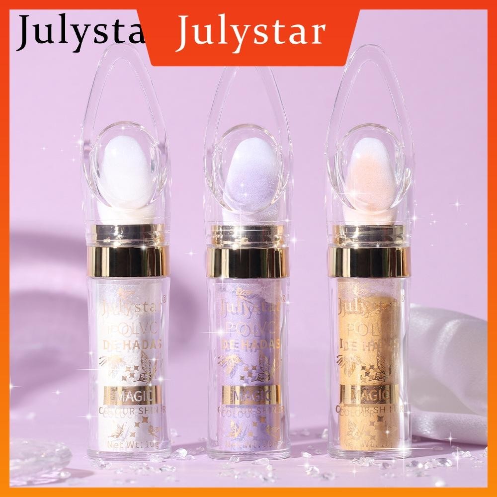 Julystar Fairy High Light Pat Powder Body Brighten Natural Ba chiều Repair Elf Powder Pearl ...