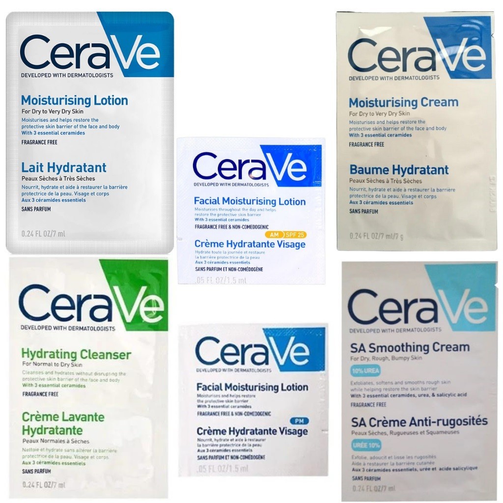 Sample Cera ve Sữa Rửa Mặt, Kem Dưỡng Ẩm, Sữa Dưỡng Ẩm Các Loại 1.5ml ...