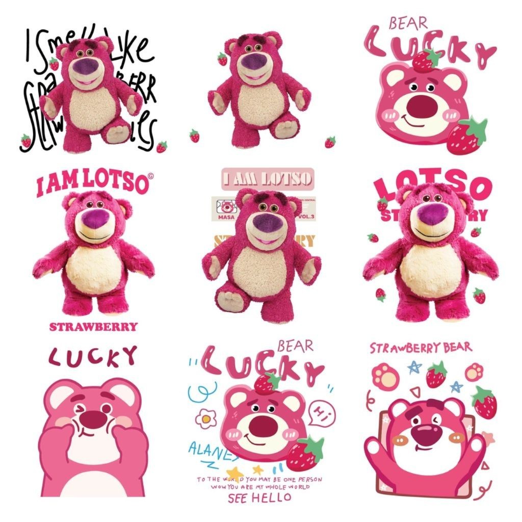 Set 9 Hình ủi nhiệt, Sticker ủi nhiệt dán áo LOTSO siêu cute ủi trực ...