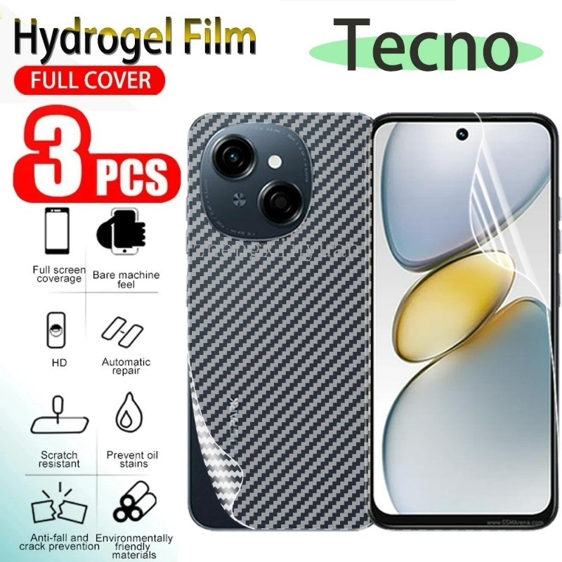 1-3 Chiếc Mềm Hydrogel Cho Tecno Spark Go 1 2025 5G Full Cover Bảo Vệ ...