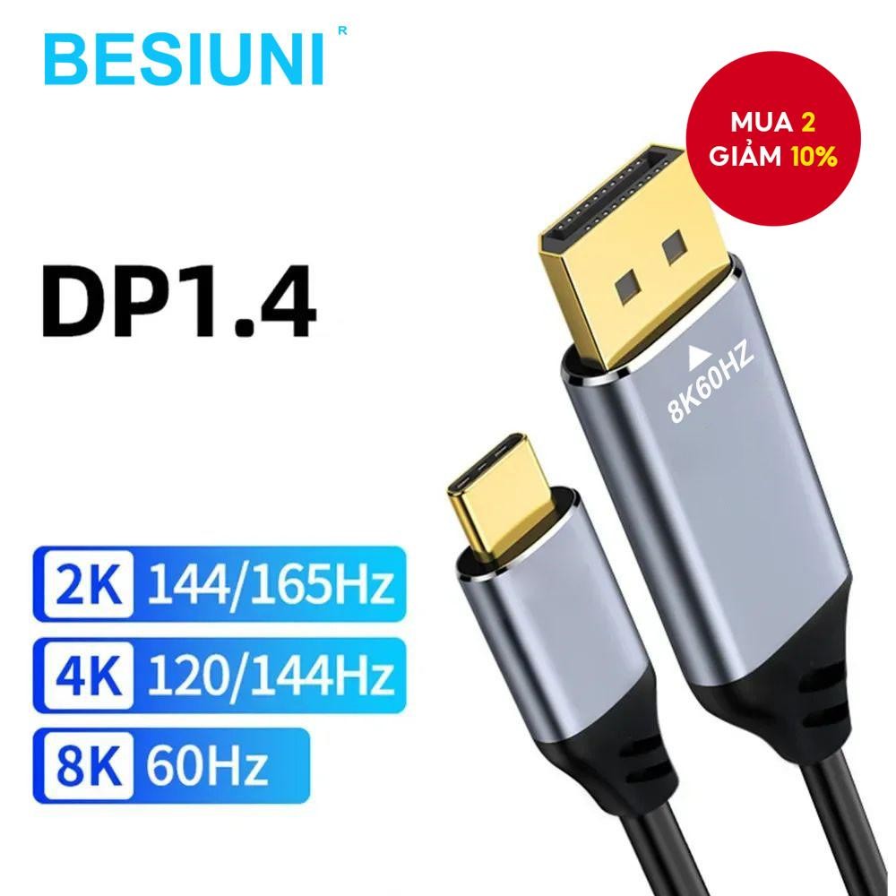 [Shopee Choice] Cáp USB C Sang DisplayPort 8K DP Type C 3.1 Để Hiển Thị ...