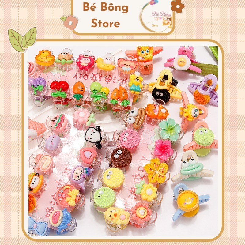 Kẹp Càng Cua Mini Đính Charm Siêu Yêu Cho Các Bé Gái | Shopee Việt Nam