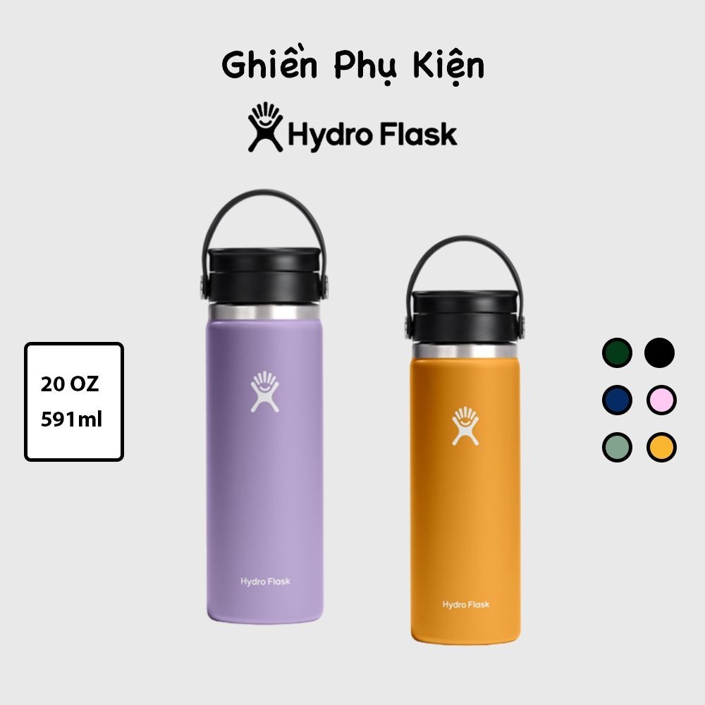 Bình Giữ Nhiệt Hydro Flask 591ml 20oz Wide Flex Sip Lid (Season 2024) | Shopee Việt Nam