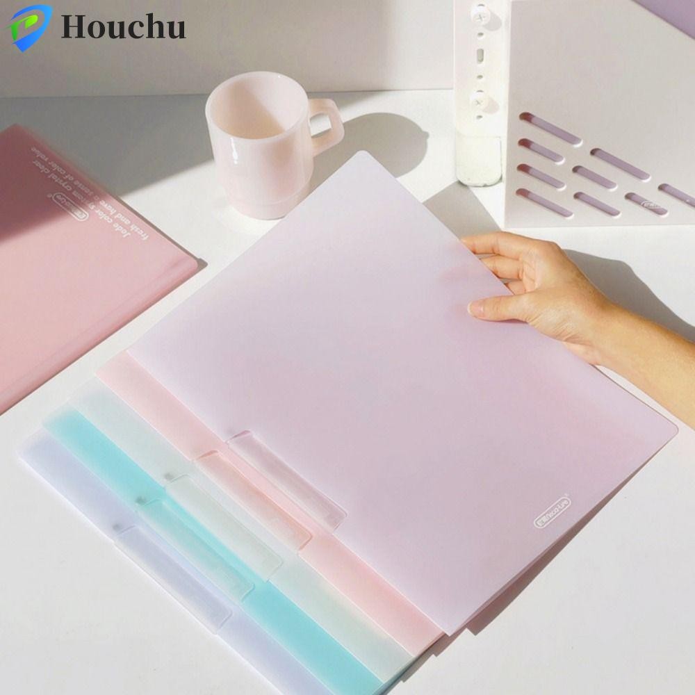 Houchu Loose Leaf File Binder, Side Open Candy Color A4 Clipboard File ...