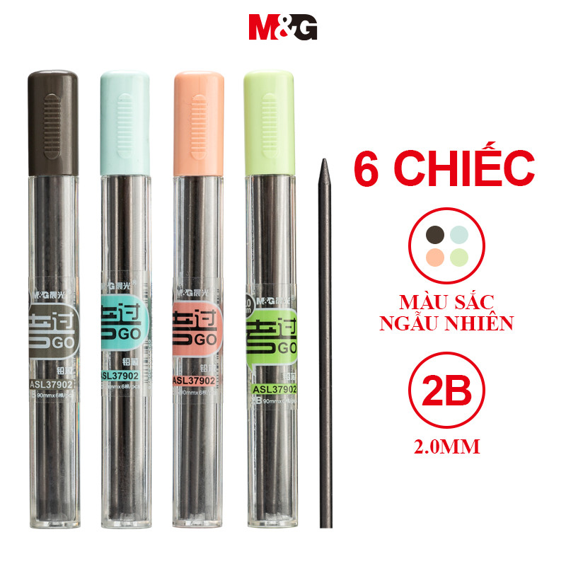M&G Ruột bút chì Overstriking 2B 2.0mm Màu sắc ngẫu nhiên Bút chì lõi ...