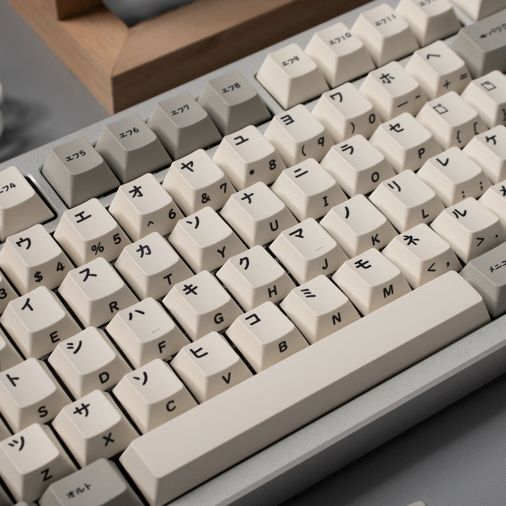 Retro Keycaps Nhật Bản katakana / Nga Trắng Xám PBT Anh Đào Hồ Sơ ...