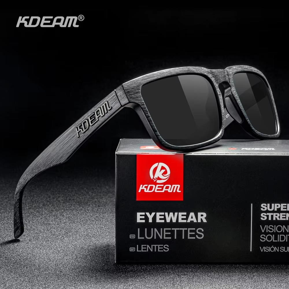 Mới KDEAM Vuông Nam Nữ Phân Cực Kính Mát Thời Trang Ngoài Trời Câu Cá Bóng Kính Chống Nắng UV400 ...