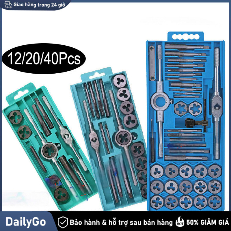 Bộ tay quay taro tạo ren trong và ngoài 20 chi tiết M3-M12 bộ taro taro ...