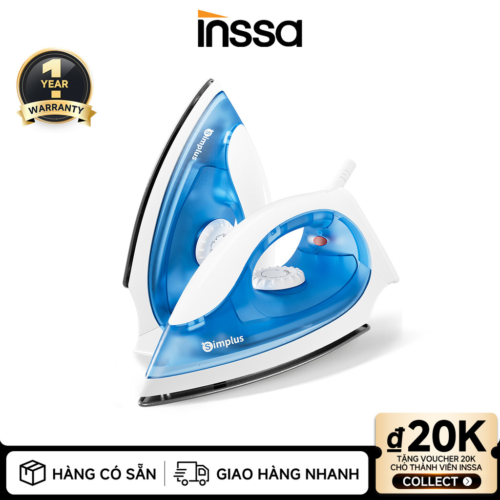 Inssa Bàn Ủi Khô Công Suất 1000W GTJH005- Bảo Hành 1 Năm | Shopee Việt Nam